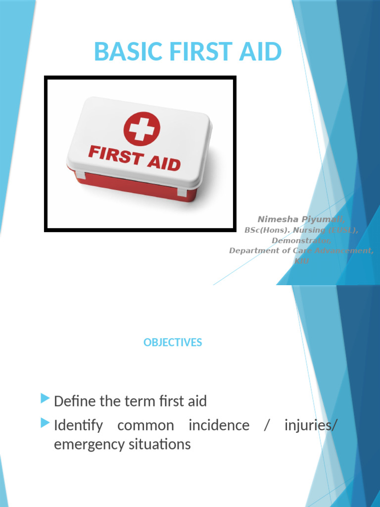First Aid - Introduction & Emergencies | PDF
