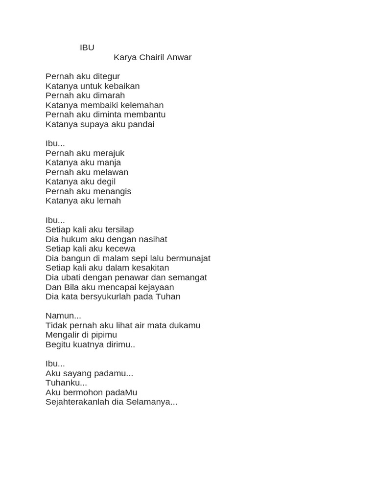 Puisi IBU | PDF