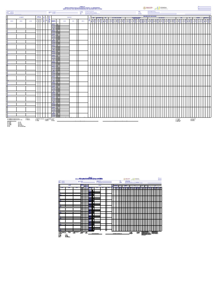 Formatos Censo Nominal CENSIA 2023 | PDF