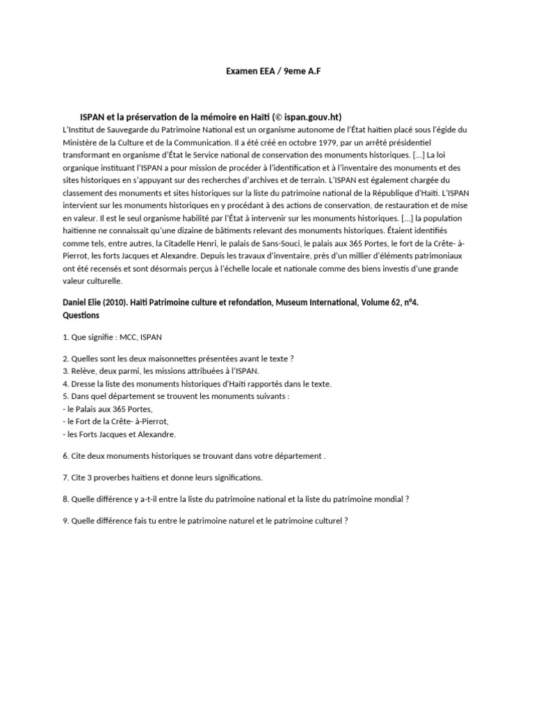 Examen EEA _ 9e-WPS Office | PDF