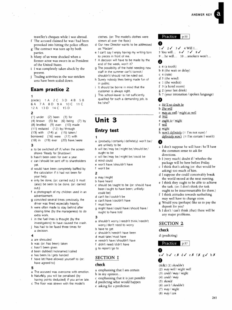 Modals 2 - KEY | PDF