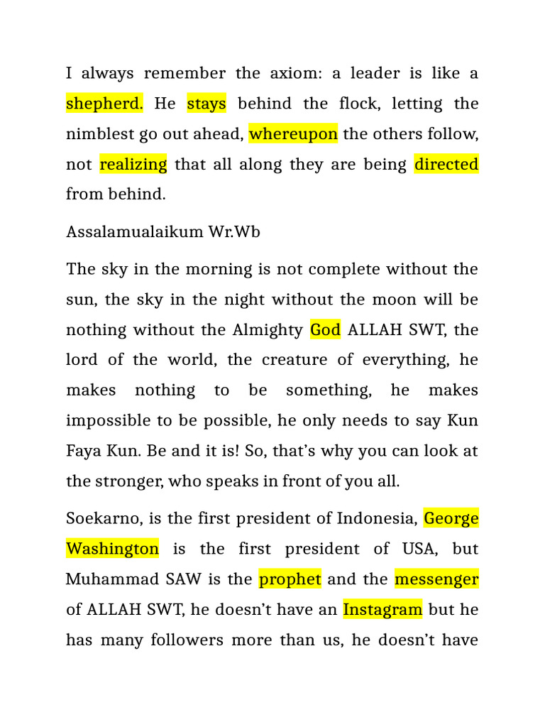 Story Telling Daffa | PDF