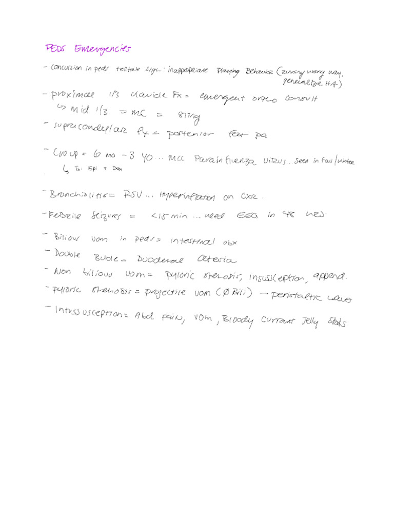 Emergency Medicine EOR - Review | PDF | Diseases And Disorders ...