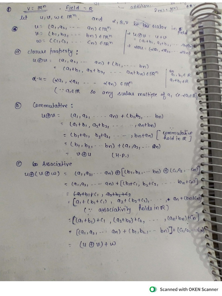 example pf vector space | PDF