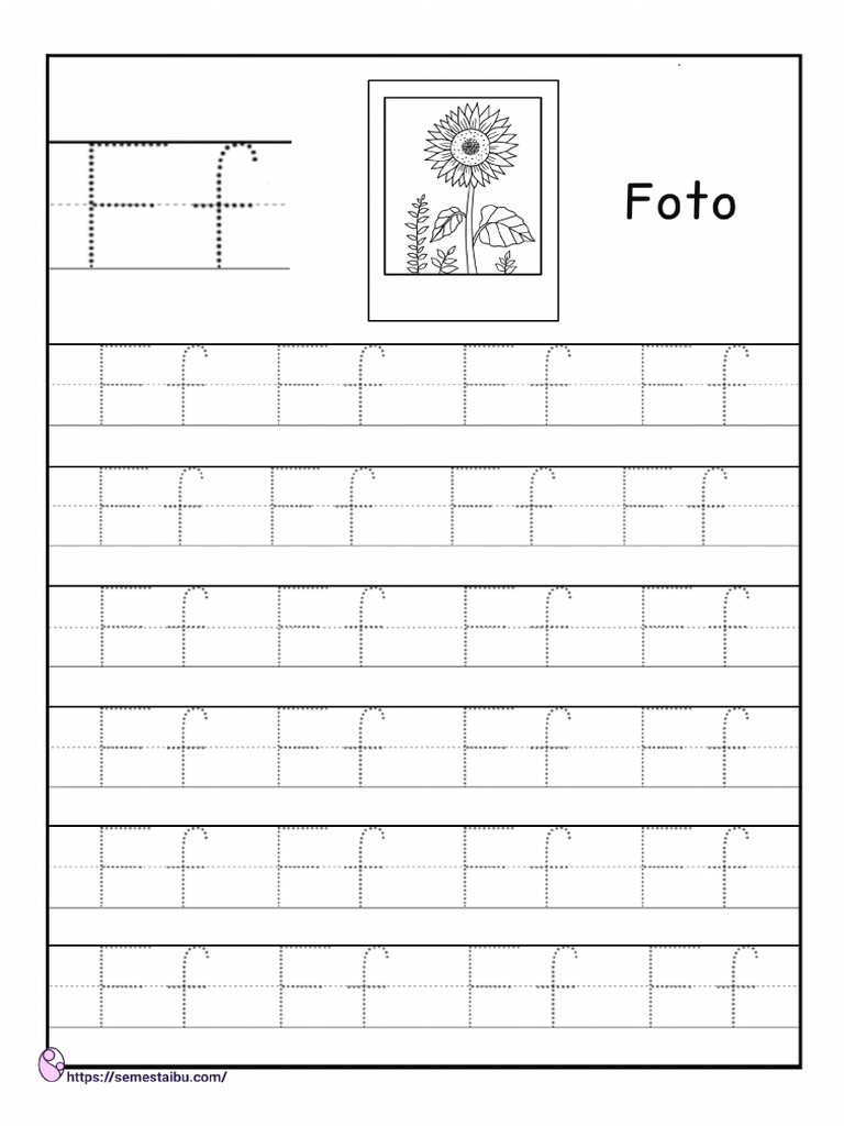 Menebalkan Huruf Abjad F | PDF