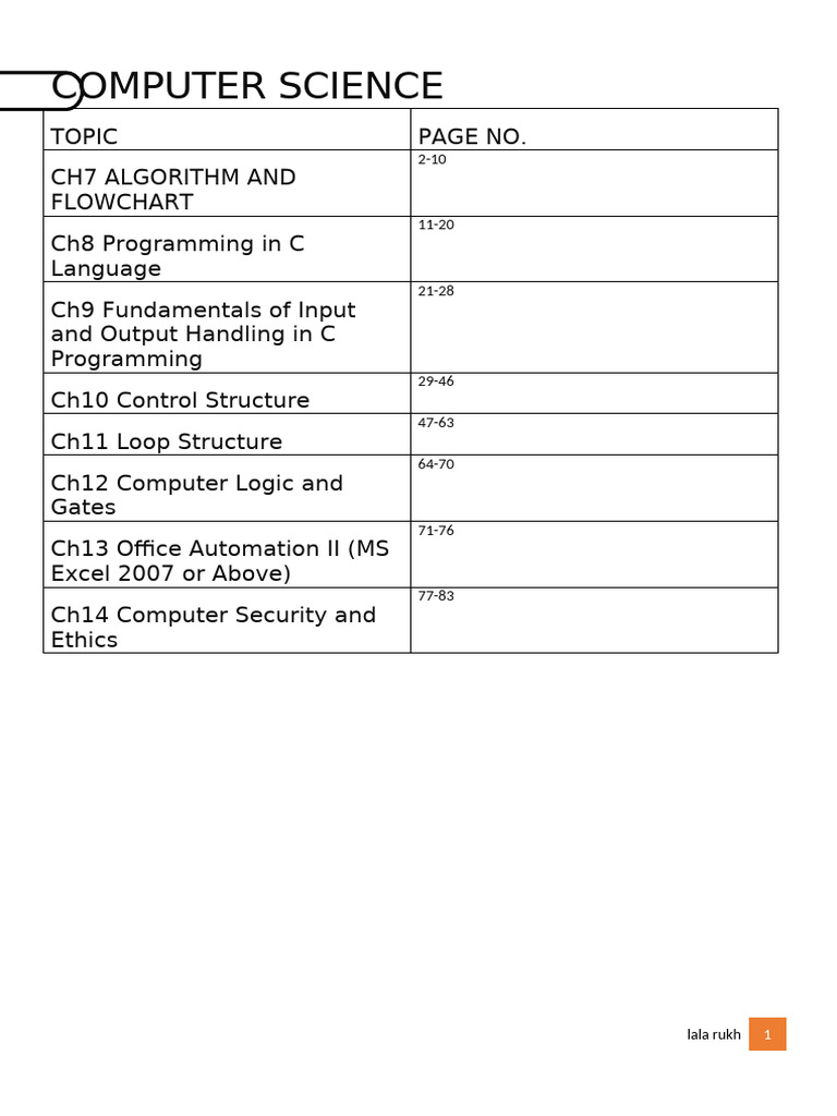 Computer Science SSC Ii Notes | PDF