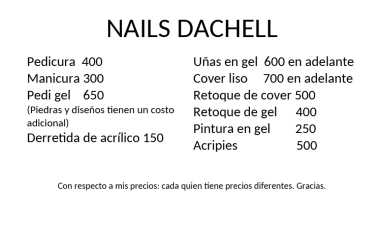 Nails Dachell | PDF