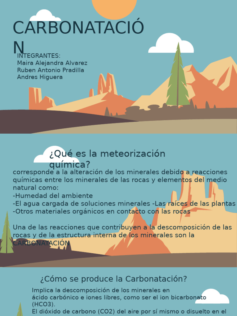 Carbonatación Geomorfologia | PDF