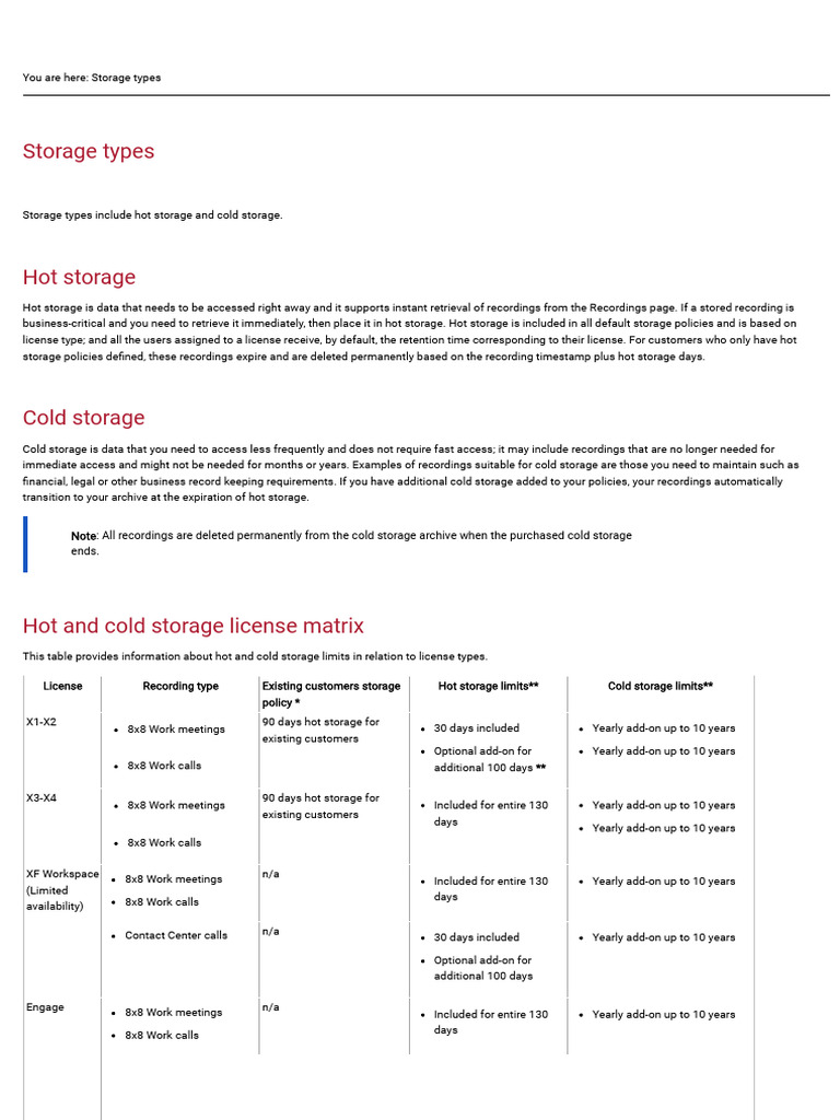 8x8 Storage and Retrieval - Feature Guide | PDF | Records Management ...