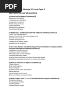 Updated Zimsec HBC Projects Titles For o Levels by Sgar Boy ...