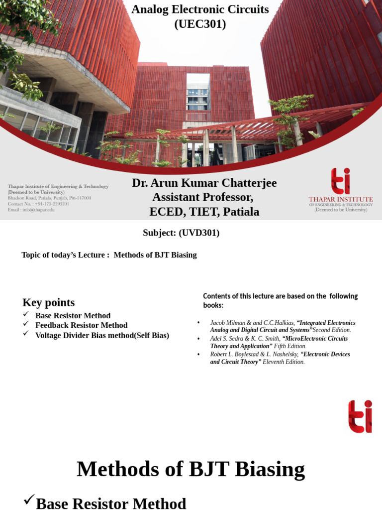 Lecture on Biasing methods | PDF