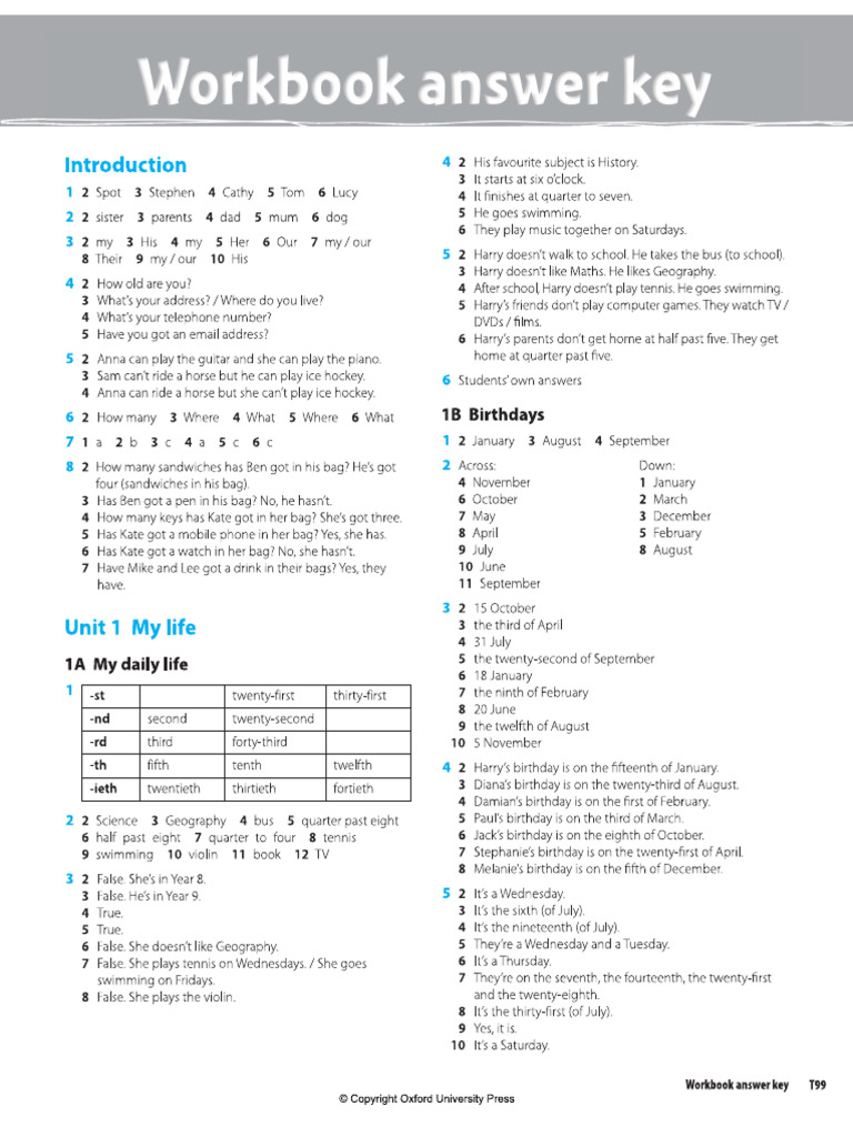 Project 4e Level2 Teachers Book - Workbook - Key | PDF
