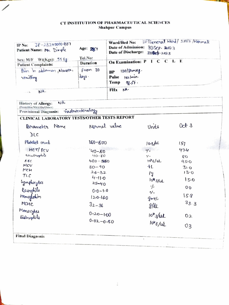 Case Report Forms | PDF