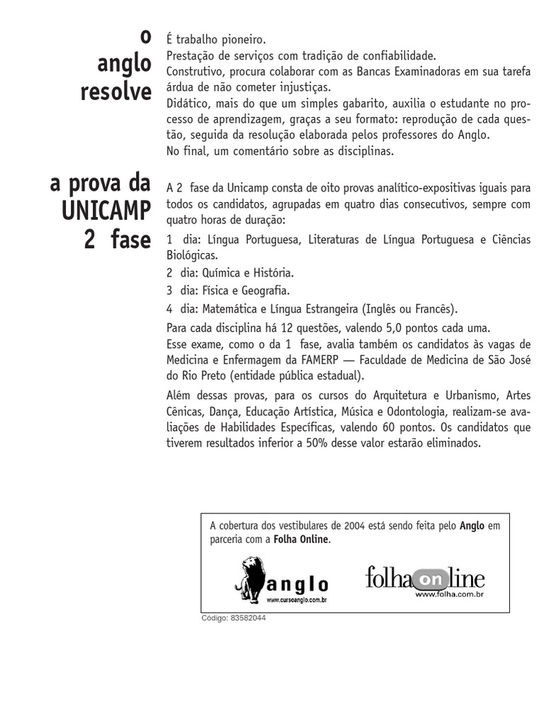 Uni Camp 2004 FG | PDF