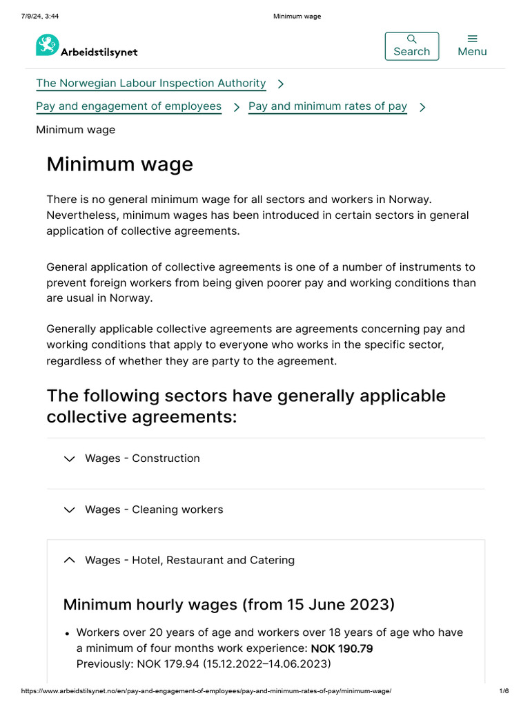 Minimum Wage | PDF