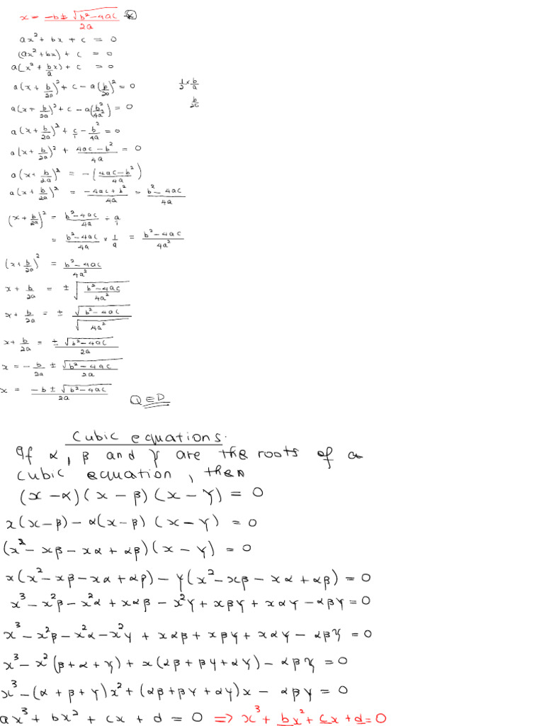 Cubic Eqations 1 | PDF