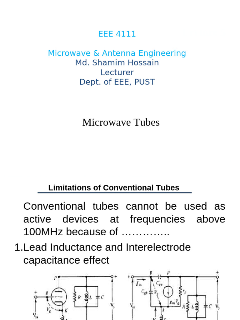 Microwave Tubes | PDF