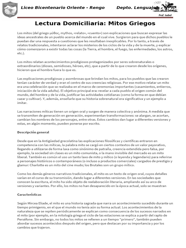 Mitos para 2Â° | PDF