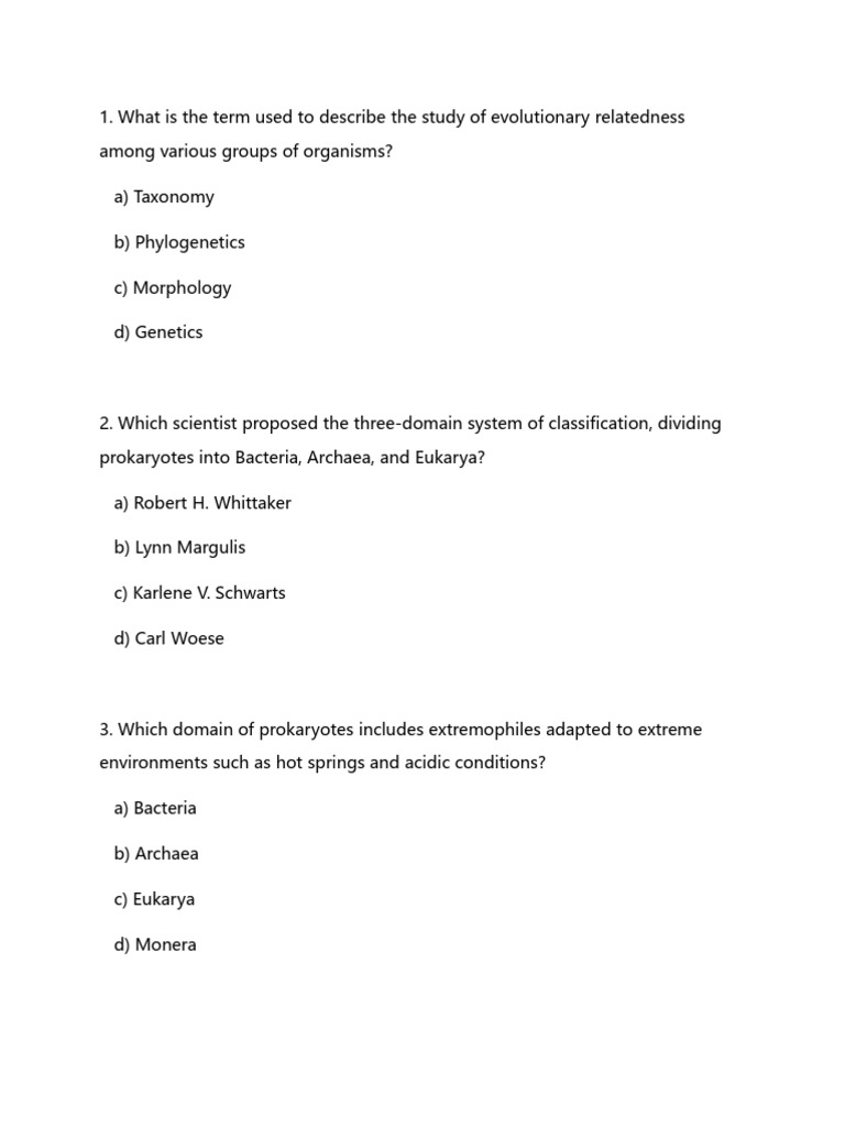 1st Year Biology 6 Chapter Test | PDF | Bacteria | Wellness
