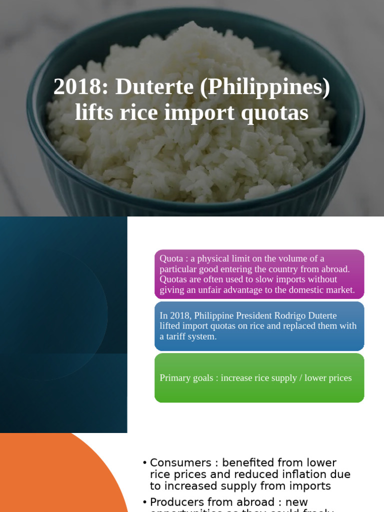 Rice Quotas Presentation | PDF