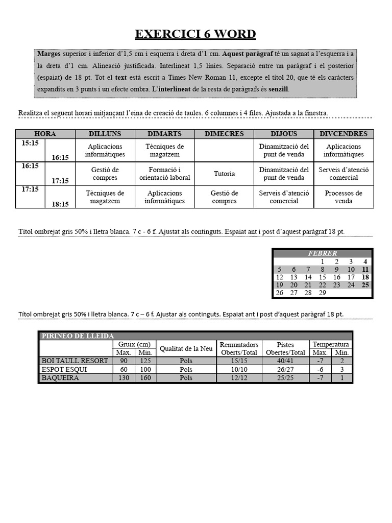 Exercici 6 Word | PDF