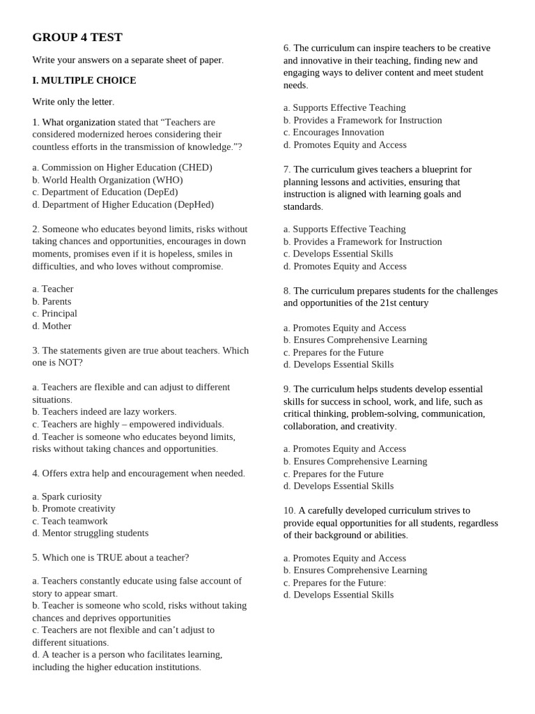 Group 4 Test For Print | PDF