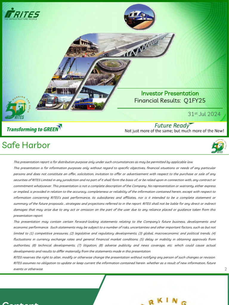 Investor - Presentation - Q1 - FY25 - PDF 2024 Jul 31 16 53 36 | PDF | Economies