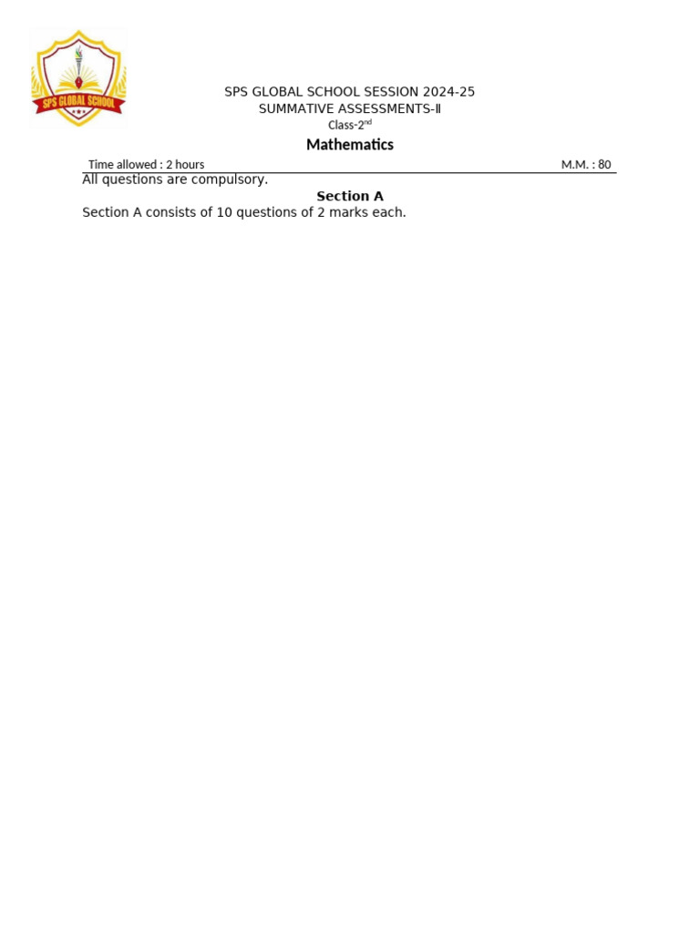 Paper Format Sa1 | PDF