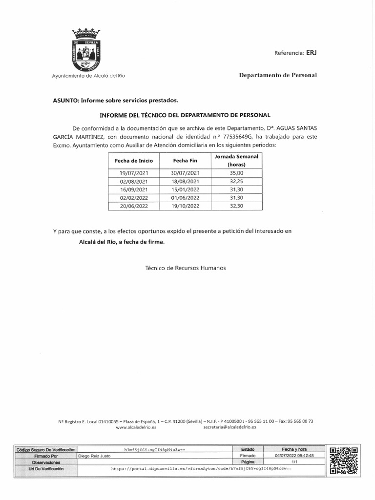 Ayuda A Domicilio Ayuntamiento | PDF