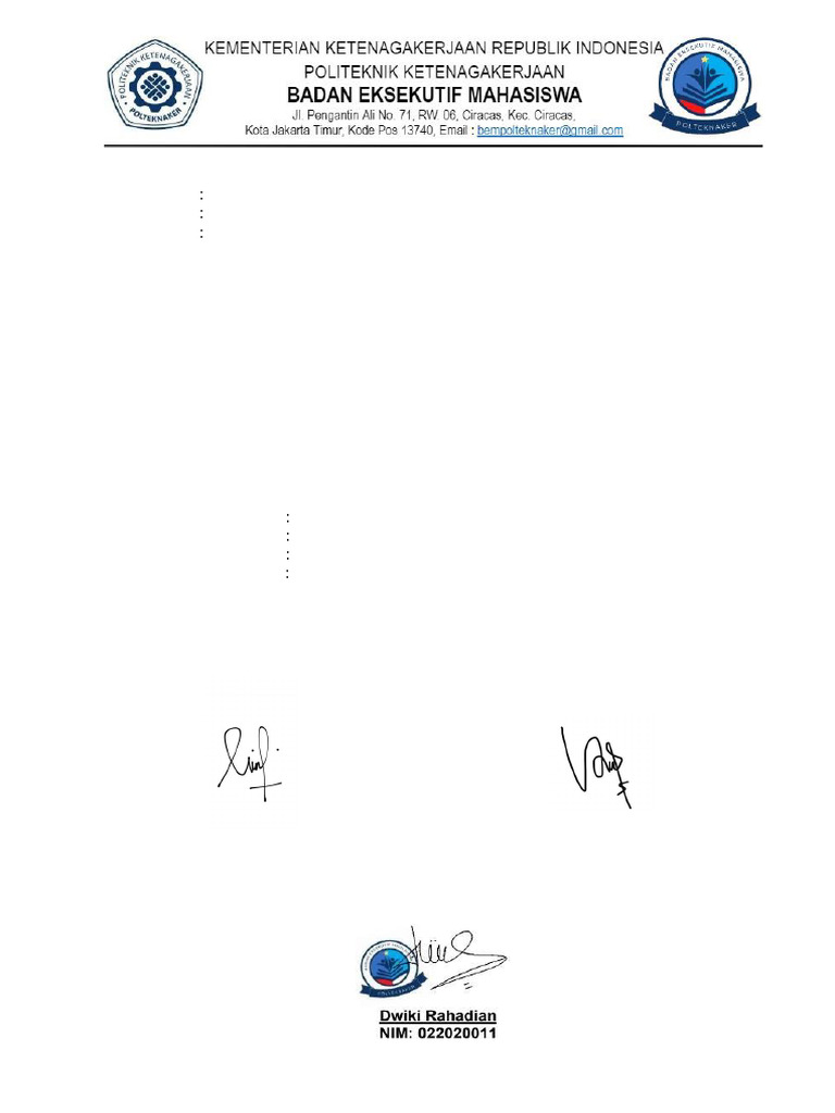 017 Surat Permohonan Kerjasama Padus | PDF