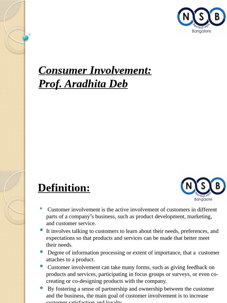 Consumer Involvement | PDF