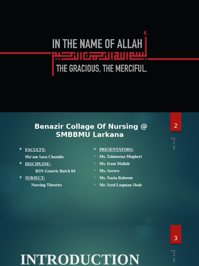 Virginia Handerson Presentaion | PDF