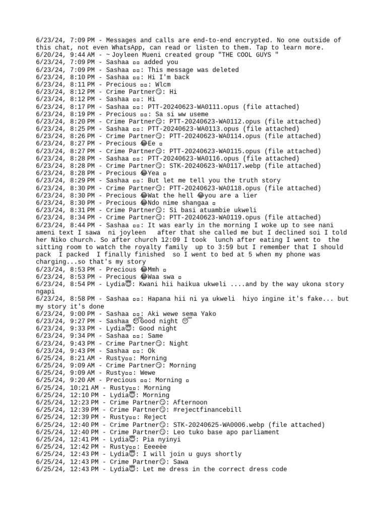 WhatsApp Chat With THE COOL GUYS ?? ?? | PDF