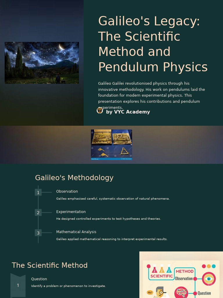 Galileos Legacy The Scientific Method and Pendulum Physics | PDF