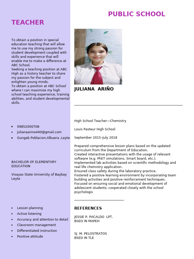 PUBLIC SCHOOL TEACHER | PDF PUBLIC SCHOOL TEACHER | PDF