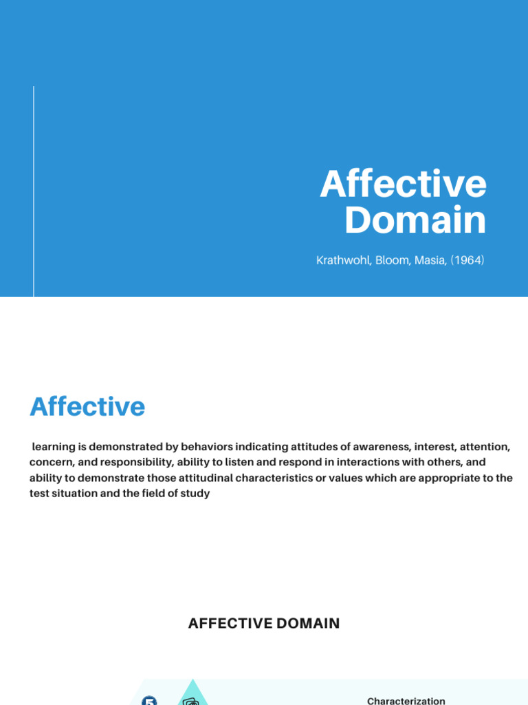 Krathwohl's Affective Domain | PDF