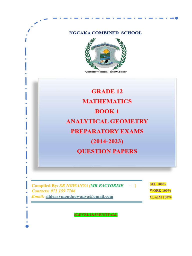Ngwanya Anal Book 1 Prep QP1 | PDF