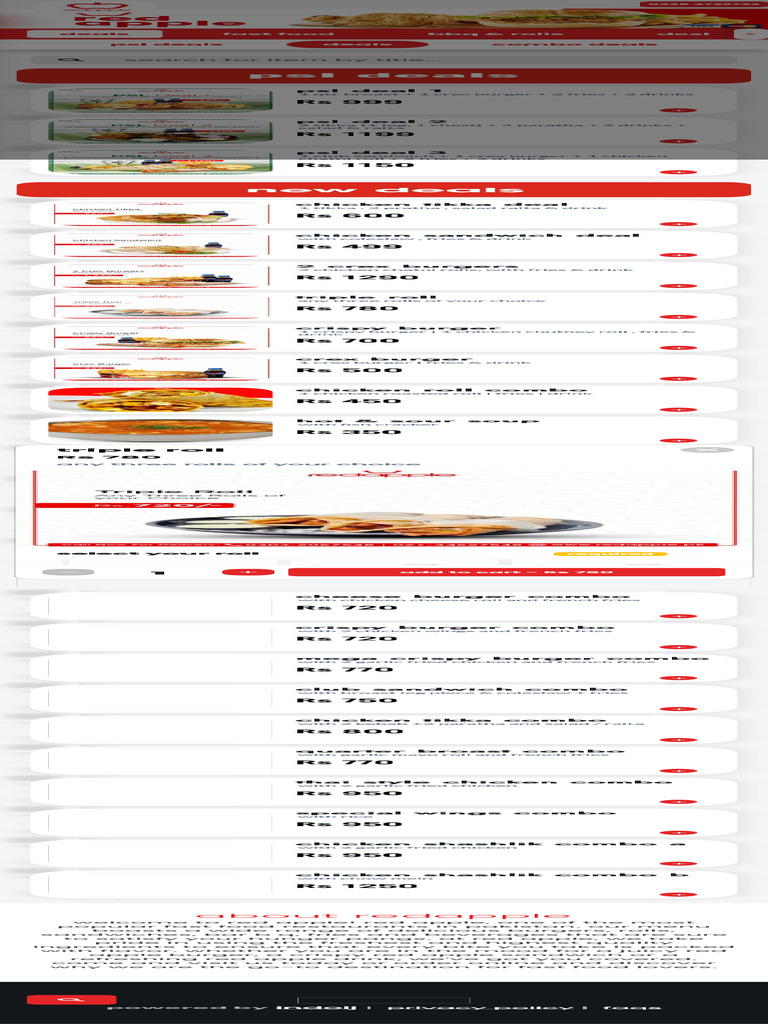 Red Apple - #1 Fast Food Restaurant Delicious Burgers & More RedApple Karachi | PDF