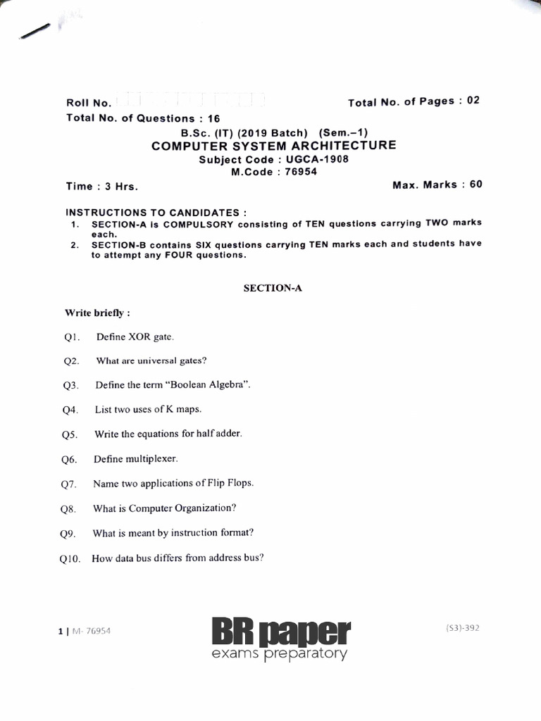 CSA (1st) May2020 | PDF