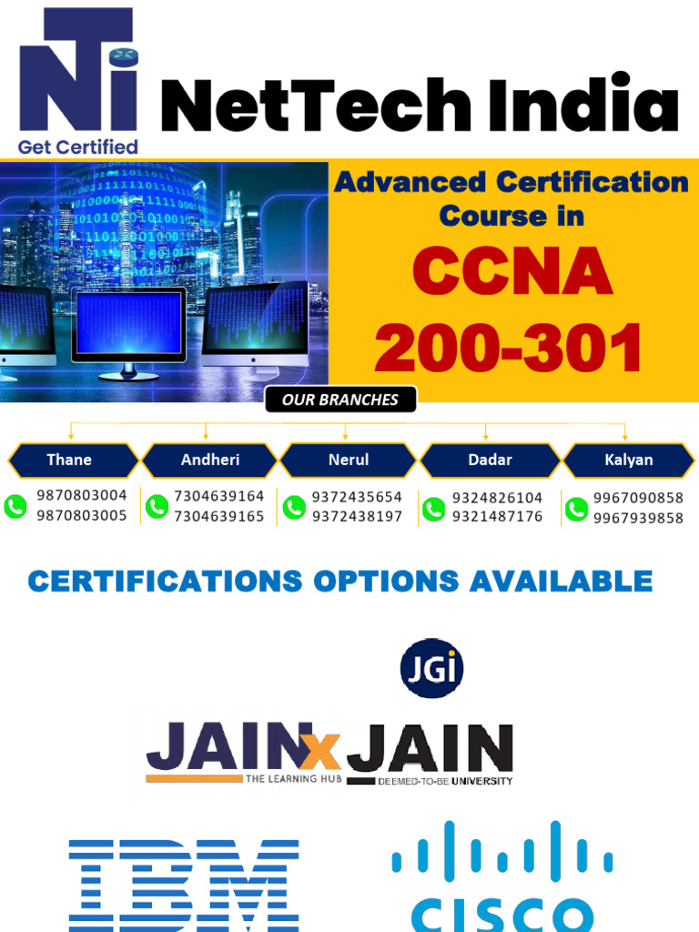 Advanced Certification Course in CCNA | PDF