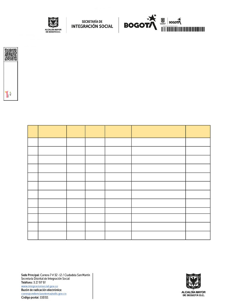 Para: Ruby Esperanza Arias Castro Subdirectora de Contratación DE: Subdirectora para La Vejez | PDF