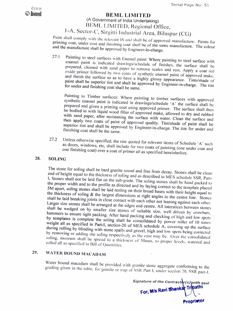 RST Road Tend Doc P 51 To 60 | PDF | Pipe (Fluid Conveyance) | Mortar ...