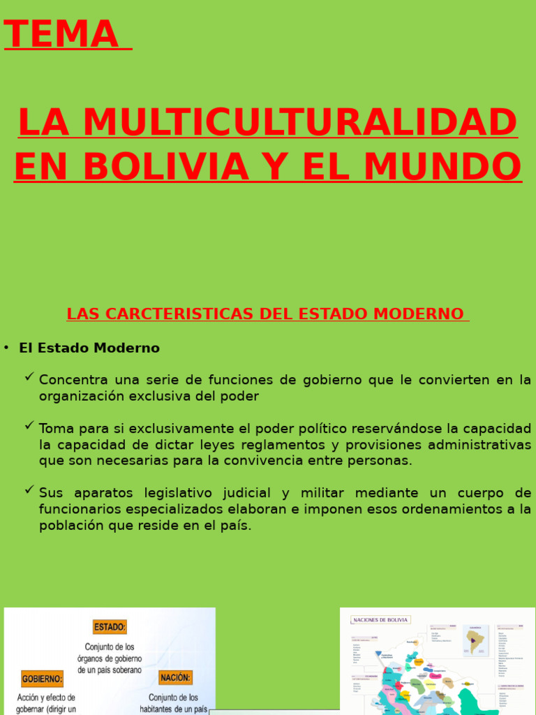 MUlticulturalidad en El Mundo y Bolivia | PDF