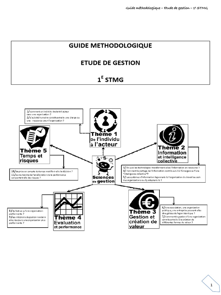 Bac STMG Etude de Gestion Guide Methodologique | PDF
