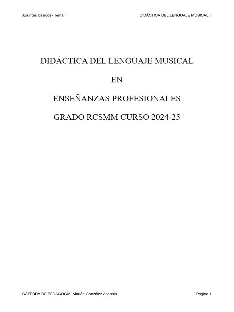 Tema I - Grado DLM Ii - Eeppp | PDF