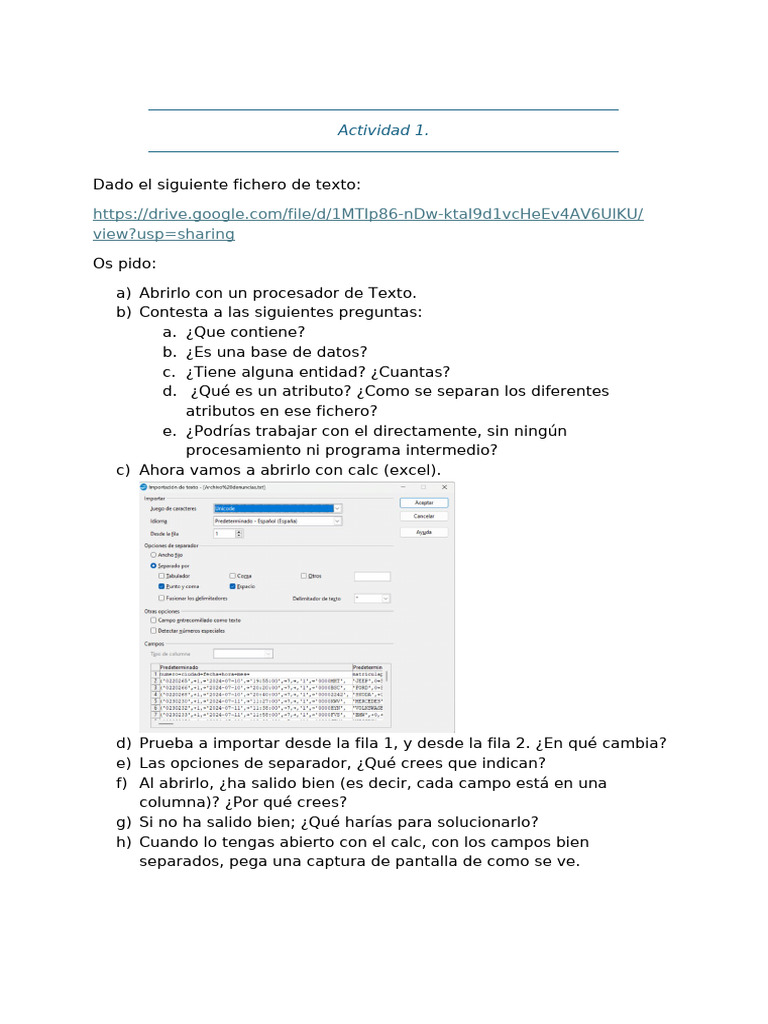 Actividades Ficheros | PDF