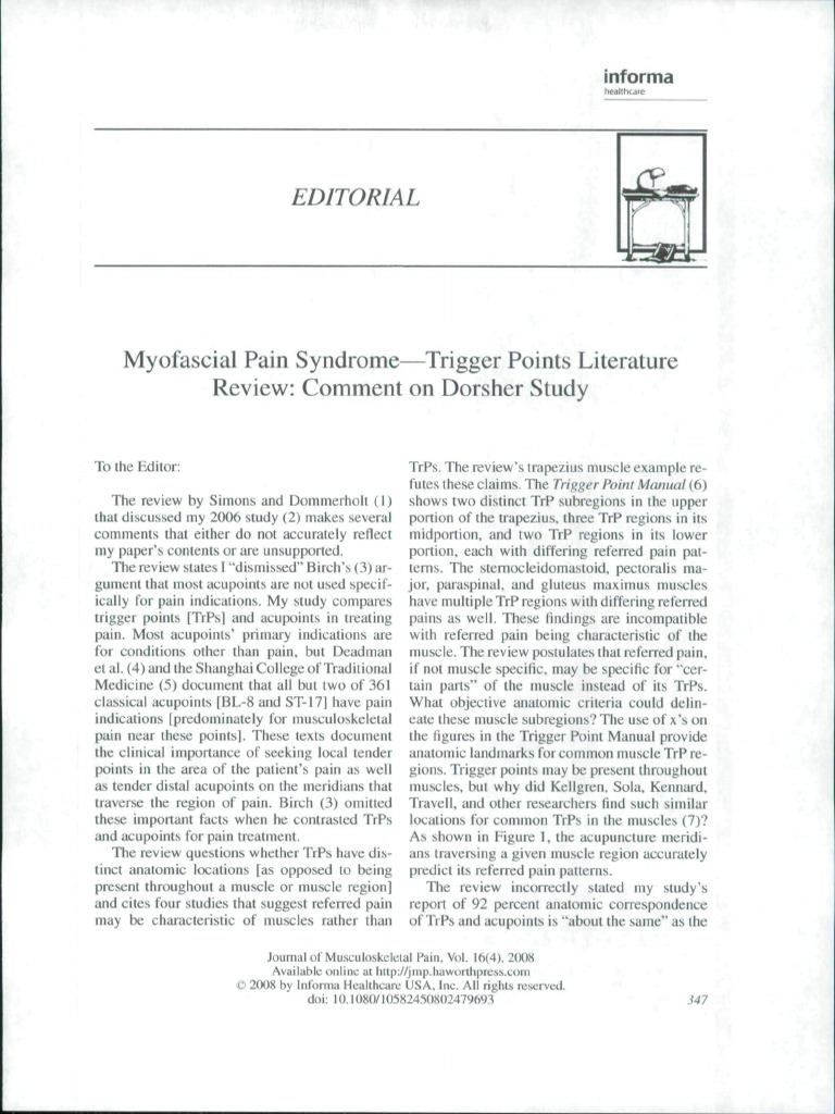 Myofascial_Pain_Syndrome_Trigger_Points-1 | PDF