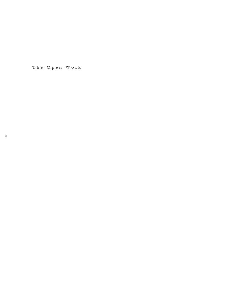 Umberto Eco, Anna Cancogni, David Robey - The Open Work-Harvard ...