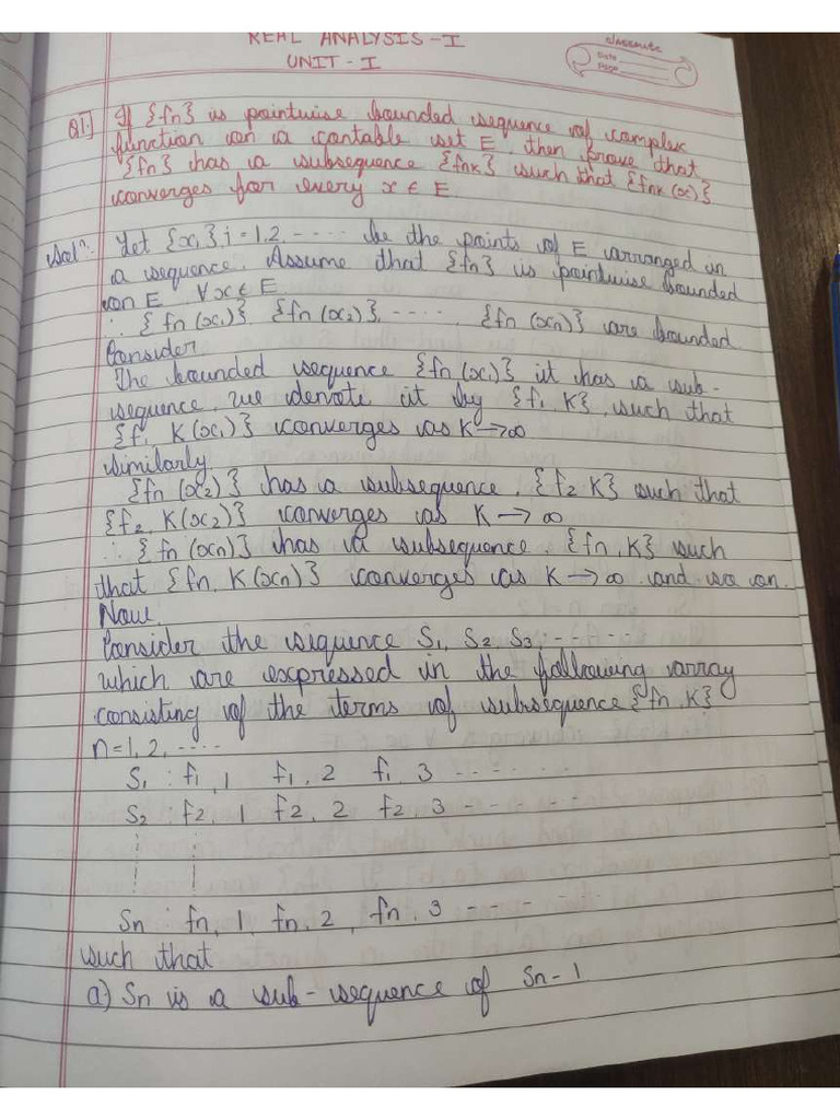 real analysis unit 123 | PDF