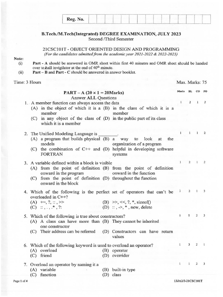 Question Paper 3 | PDF